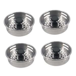 veemoon 4pcs kitchen sink strainer kitchen floor drainer drain hair catcher drain strainer bathtub filter kitchen sink stopper with strainer bath filter stainless steel rubber drainage a27