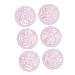 veemoon 6pcs floor drain cover hair filters food debris filter bathtub stopper kitchen sinkroom bathtub plug filter sink filters sink strainer kitchen sink plug earth tones blush pink