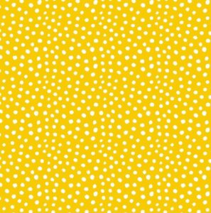 timeless treasures advice from a sunflower yellow and white irregular polka dot cotton fabric by the yard