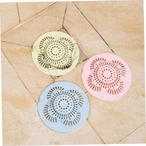 Veemoon 6pcs Floor Drain Cover Hair Filters Food Debris Filter Bathtub Stopper Kitchen Sinkroom Bathtub Plug Filter Sink Filters Sink Strainer Kitchen Sink Plug Earth Tones Blush Pink