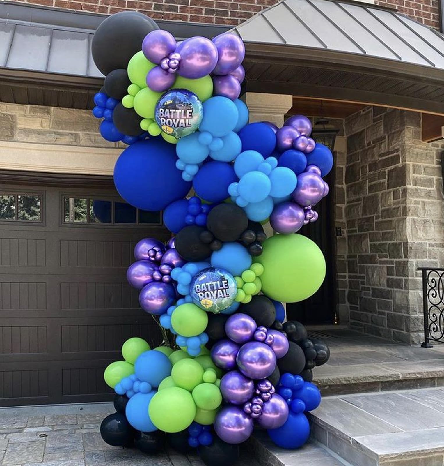 Green Purple Teal Balloons, 12 inch Green Purple Teal Blue Black Balloons for Boys Girls Monsters Theme Birthday Party Baby Shower Wedding Bridal Shower Decorations