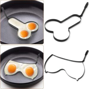 funny egg rings set of 2, cute shaped omelette molds, diy kitchen gadgets egg mold, egg rings for frying eggs