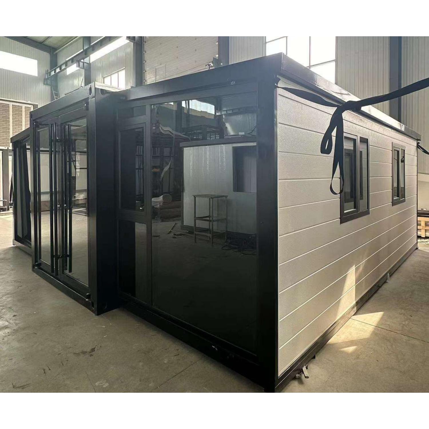 Generic Foldable Container House | New Mobile Home | Luxury Mobile Home | 2 Bedroom Mobile Home | Double Wide Mobile Home | Custom Mobile Homes | Foldable Home | Collapsible Container House, Black