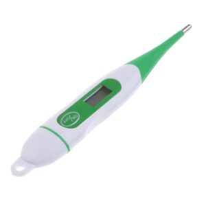 veterinary digital thermometer 2 pack electronic pen model for pet dog cat cow cattle goat - high precision thermometer for livestock - easy read lcd and soft probe - fast and