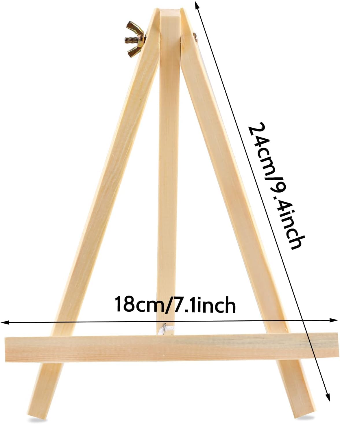 6 Pack 9 Inch Wood Easels, Easel Stand for Painting Canvases, Tripod, Kids Student Tabletop Easels for Painting, Art Craft Painting Easel Stand for Artist Adults Students