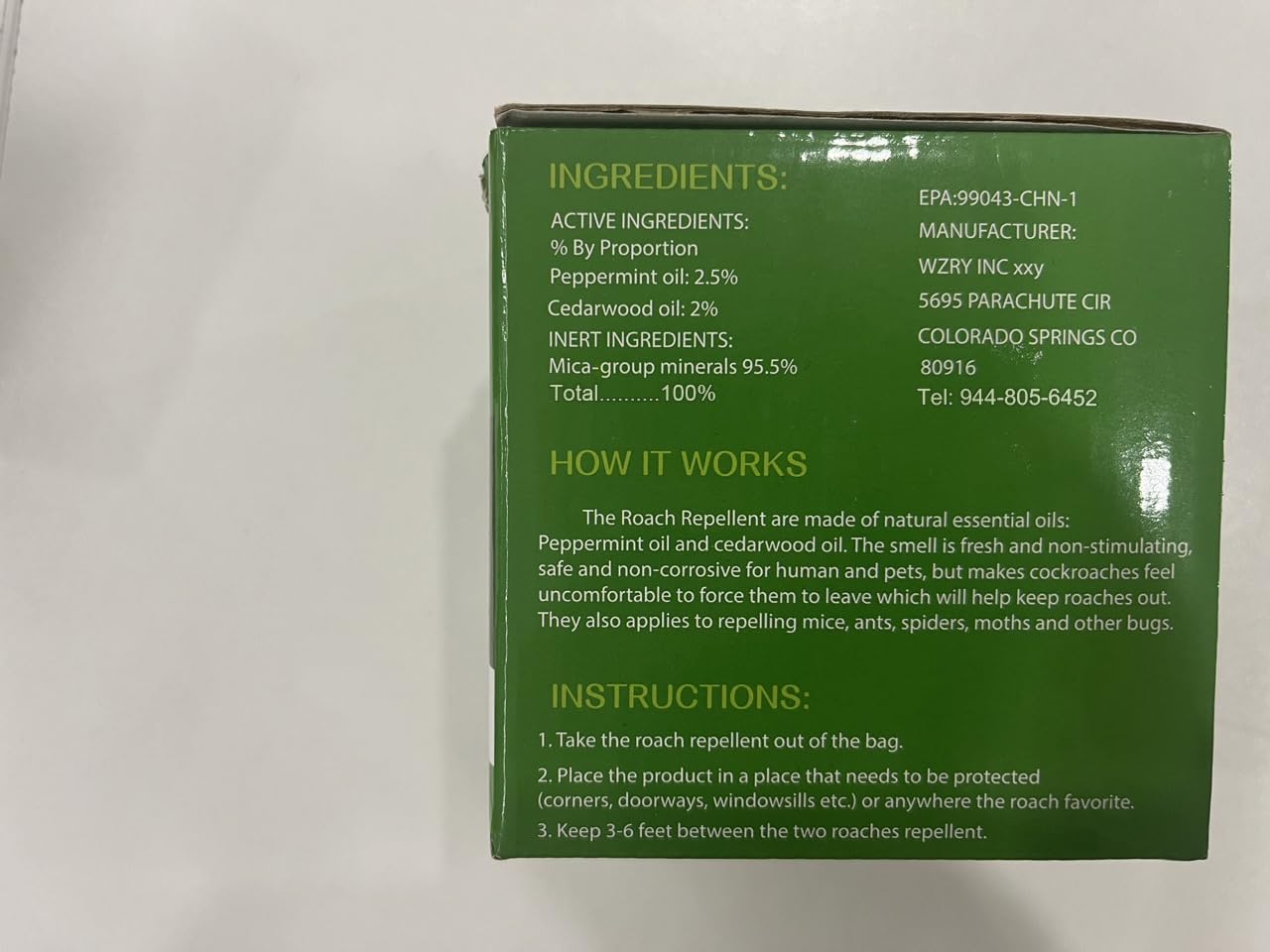 36 Pack Powerful Roach Repellent for Kitchen - Cockroach Repellent for Indoor and Outdoor, Natural Peppermint Oil to Keep Roach Away from House Closet Office Hotel Garage, Safe Around Pets & Plants