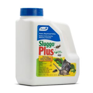 monterey - sluggo plus - snail & slug killer, plus controls other insects, omri listed for organic gardening - 2.4 pounds