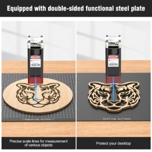 Honeycomb Work Table Desk Protector, Honeycomb Bed 330 x 330 mm Working Area, Honeycomb Panel with Metal Tray, for All Laser Engravers and Laser Cutters, CNC Cutters, Laser Engraving Machine