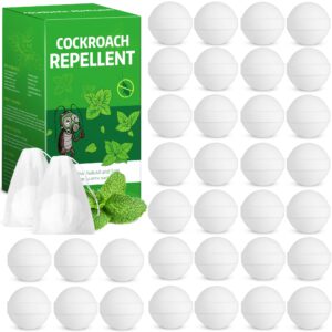 36 pack powerful roach repellent for kitchen - cockroach repellent for indoor and outdoor, natural peppermint oil to keep roach away from house closet office hotel garage, safe around pets & plants