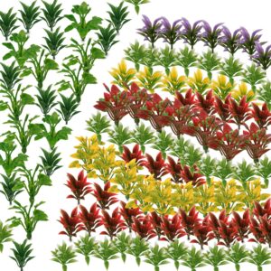 orgmemory 200 pcs mini model grass, model scenery kit for school project model mini flower plants flowers architecture flower model scenery diy miniature colorful flower