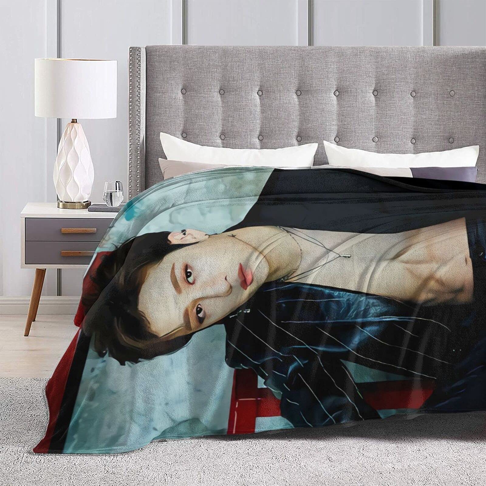 Stray Kids Bangchan Blanket Ultra-Soft Micro Fleece Blankets Throw Blankets Decoration Gift for Decor Home Sofa,Office,Dormitory Bed car Camp Couch All Seasons