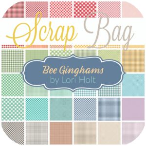 bee ginghams scrap bag (approx 2 yards) by lori holt for riley blake 2 yards diy quilt fabric