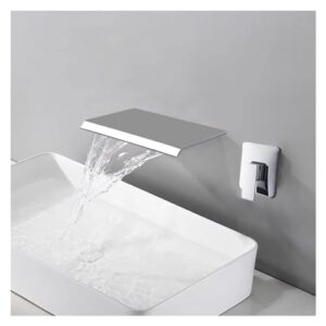 miyanxi waterfall bathroom basin sink faucet wall mounted modern faucets compatible with bathroom bathtub mixer tap shelf too,kitchen sink faucet, wj5501