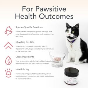 Haya Pets Lysine Cat Supplements Immunity Booster Powder for Respiratory Support, Eye Health, Runny Nose, Cat Herpes, and Allergy Support