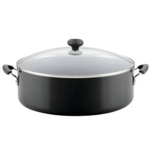 Generic 14-inch Easy Clean Nonstick Family Pan, Jumbo Cooker with Lid (Black), 15.37