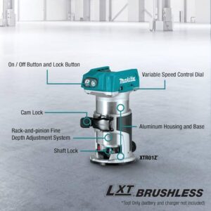 Makita XT1001SM 18V LXT® Lithium-Ion Cordless 10-Pc. Woodworking Combo Kit (4.0Ah)