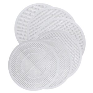 veemoon 6pcs floor drain filter screen durable sink drain cover shower drain cover floor filter bathroom floor drain cover shower accessories sink mesh cover white pp can be cut filter cap