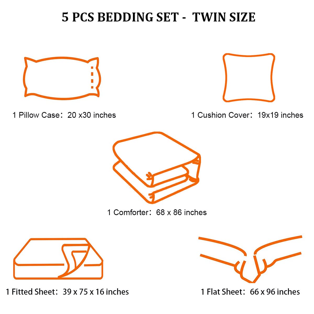 5 Pieces Bed in a Bag for Gaming Bedding Set,Boys Gamer Comforter Set with Flat Sheet,Fitted Sheet,Pillowcases,Cushion Cover,Game Console Pattern Bed Set for Kids Boys Room Decor A04T