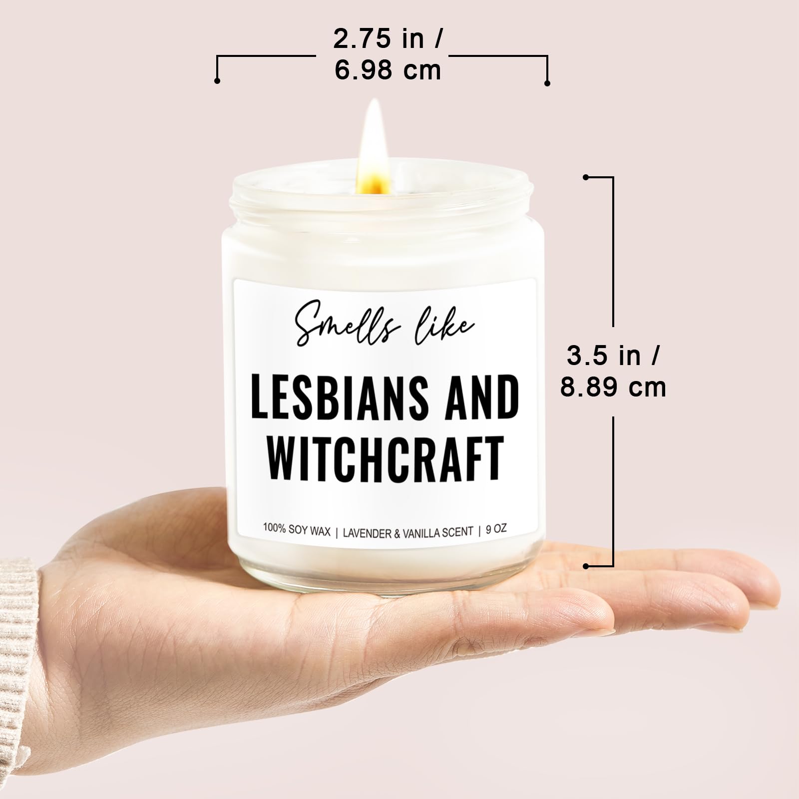 Younift Lesbians and Witchcraft Candle, Lesbian Gifts, Lesbian Stuff, Lesbian Wedding Gifts, Lesbian Christmas Gifts, Anniversary Funny Lesbian Gifts for Girlfriend, Wife, Couple, Friend, Women