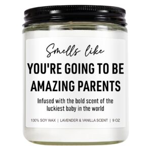 younift cute candle, new parents gifts for couples, christmas gifts for new parents, mom & dad gifts for new parents, new dad gifts, new mom, gender reveal gifts, pregnancy gifts for expecting mom