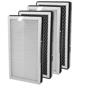 ma-15 air purifier replacement filter for medify air 15 series, fit medify air purifier filter replacement, 3 in 1 integration of pre-filter, high efficiency h13 true hepa and activated carbon 4-pack