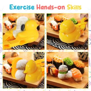 Rice Ball Mold,3PCS Duck Onigiri Mold Creative Animals Rice Molds for Sushi Making,Rice Balls, Croquettes