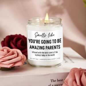 Younift Cute Candle, New Parents Gifts for Couples, Christmas Gifts for New Parents, Mom & Dad Gifts for New Parents, New Dad Gifts, New Mom, Gender Reveal Gifts, Pregnancy Gifts for Expecting Mom