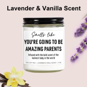 Younift Cute Candle, New Parents Gifts for Couples, Christmas Gifts for New Parents, Mom & Dad Gifts for New Parents, New Dad Gifts, New Mom, Gender Reveal Gifts, Pregnancy Gifts for Expecting Mom