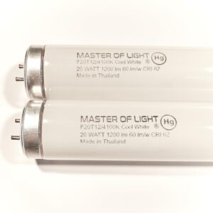 F20T12/CW (2 Pack) 24 Inch 20 Watt T12 Fluorescent Tube Light Bulb 20W Cool White 4100K - F20T12 Replaces F20T12/SP41/ECO, F20T12/CW/ECO, F20T12/CW/ALTO (2)