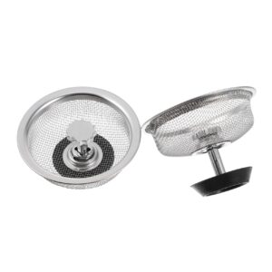 veemoon 2pcs filter over sink strainer stainless sink bathtub drain strainer tub strainer mesh sink drain strainer tub drain plug food strainer tub stopper stainless steel pool floor drain