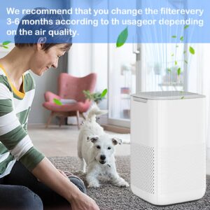 MA-15 Air Purifier Replacement Filter for Medify Air 15 Series, fit medify air purifier filter replacement, 3 in 1 Integration of Pre-Filter, High Efficiency H13 True HEPA and Activated Carbon 4-Pack