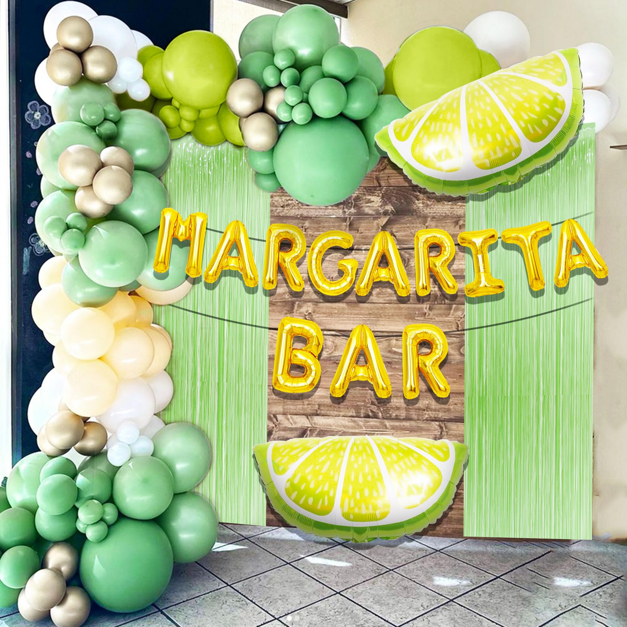 JeVenis 20 PCS Margarita Party Decorations Margarita Bar Decorations Margarita Balloon Arch Margarita Balloon for Mexican Fiesta Cactus Bridal Shower Baby Shower Wedding