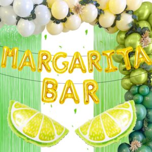 JeVenis 20 PCS Margarita Party Decorations Margarita Bar Decorations Margarita Balloon Arch Margarita Balloon for Mexican Fiesta Cactus Bridal Shower Baby Shower Wedding