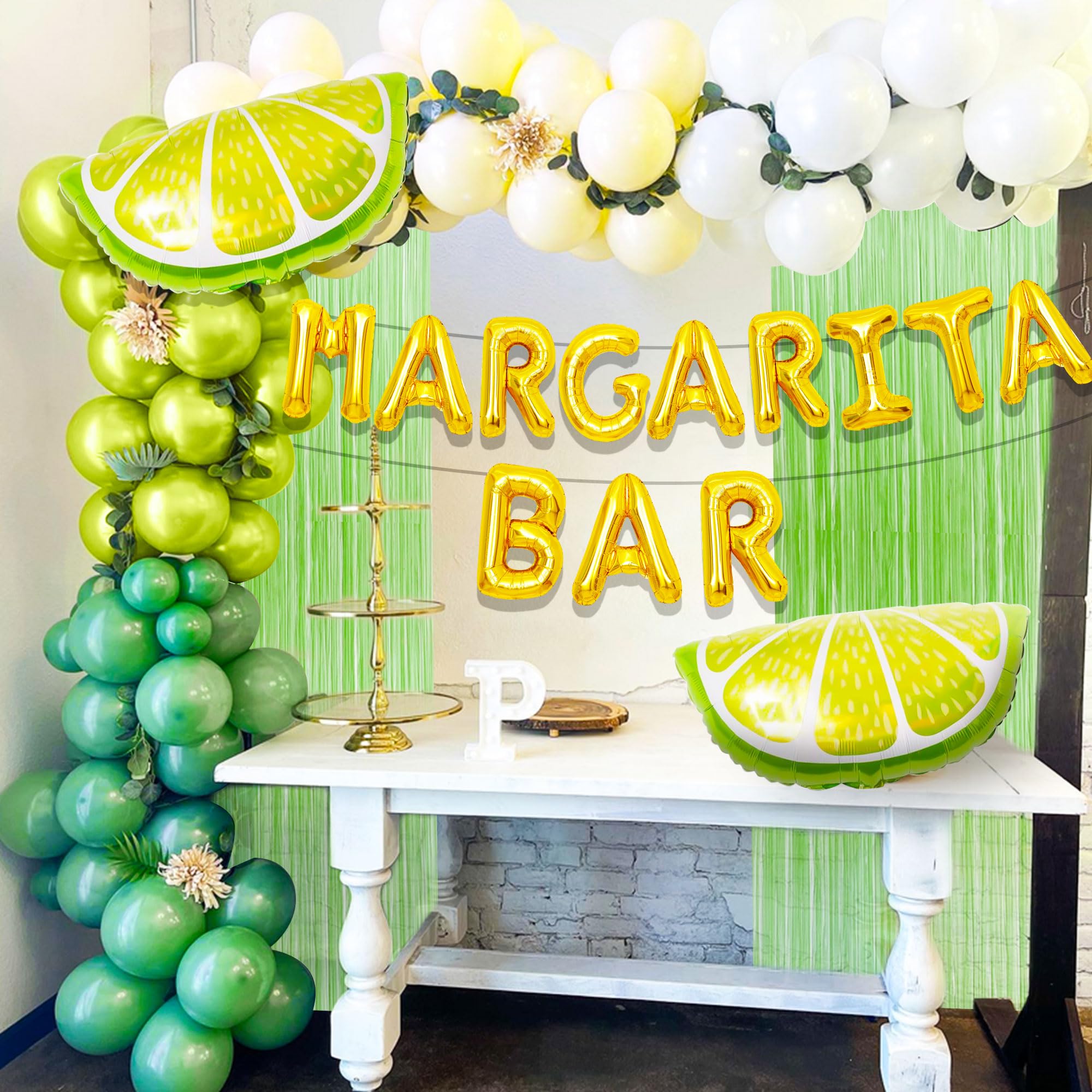 JeVenis 20 PCS Margarita Party Decorations Margarita Bar Decorations Margarita Balloon Arch Margarita Balloon for Mexican Fiesta Cactus Bridal Shower Baby Shower Wedding