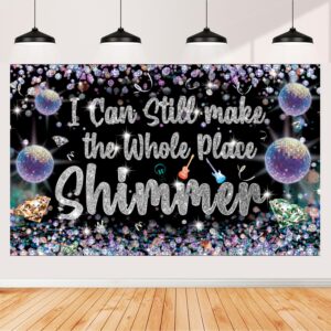 music lyrics banner music lover taylor birthday backdrop i can still make the whole place shimmer backdrop for eras party music fans lover party decorations photo booth background photoshoot banner