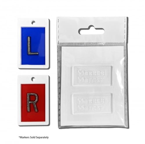 Colortireve X-Ray Marker Mates (1 Pair) - 1" x 2", Reusable Ahesive for use with Lead Markers