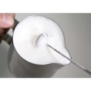 Maison Sucasa Milk Frother, Handheld Foam Maker for Lattes, Foamer for Cappuccino, Frappe, Matcha, Hot Chocolate, Black