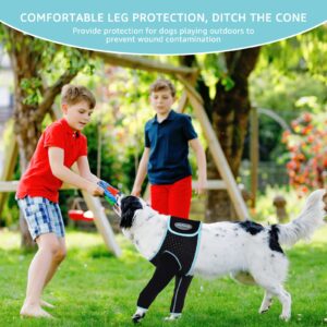 Comwish Recovery Sleeve for Dogs, Both Front Legs Protection After Surgery, Dog Leg Sleeve to Stop Licking, Bite and Keep Dry, Waterproof Abrasion Resistant Dog Recovery Sleeve (XXL)