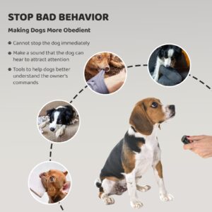 LeHuski Anti Barking Device Rechargeable Ultrasonic Dog Bark Deterrent Stops Bad Behavior Up to 50 Ft Effective Control Range Safe Humane for Indoor Outdoor Use Black