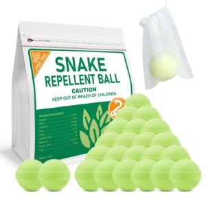 zhen ting 24 pack snake repellent for yard powerful, snake away repellent for outdoors, moth balls for snakes, pet safe snake be gone for lawn garden