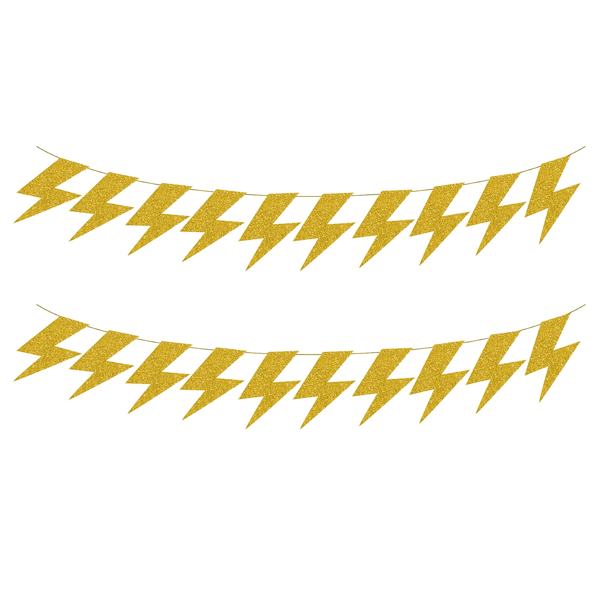 PIBIPAID Lightning bolt Party Banner Decorations,for Flash Weather Birthday Gender reveal Baby shower Party Favors Supplies Favors