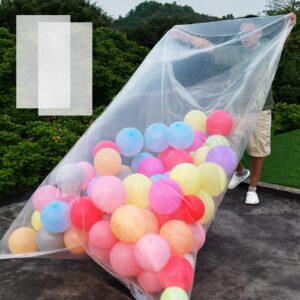 balloon bags (2pcs), balloon transport bags transparent giant storage bags (2pcs) 59x98 inches