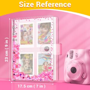 Kids Photo Album for Instax Mini, Photo Album for Polaroid, Applicable to Fujifilm Instax Mini 11 12 40 KODAK Mini Photo, Gift for 4 5 6 7 8 9 10 Year Old Girls (200 photos)