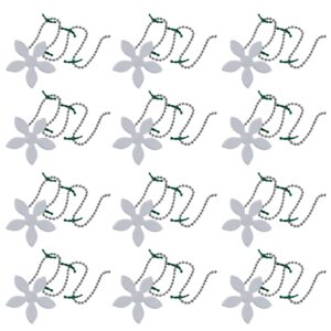 12 pcs flower shape shower drain sink remover hair filter chain hook flower drain hair catcher drain clog protectors catcher strainer hair snare easy to install and clean for bathroom tub