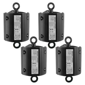 4pack 40w led emergency backup driver, 0/1-10v dimmable, 90mins backup time ac100-347v emergency backup battery, output 170v dc,ul-listed -ideal power supply for high bay light, 5-year warranty