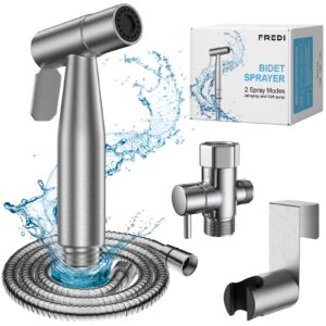 fredi bidet sprayer for toilet, bidet sprayer, toilet faucet, jet spray for toilet, muslim shower, toilet sprayer, ducha para toilet(brushed nickel)