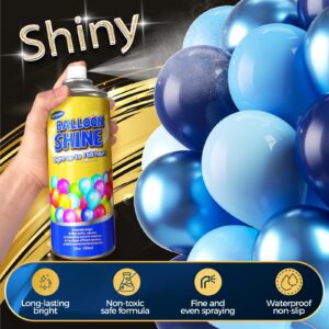 Bezente Balloon Shine Spray - 15 oz High Shine Balloon Spray, Balloon Spray Shine, Waterproof, Long-lasting Antioxidant, Odorless, Instant Shiny Effect for Party Balloons Decorations