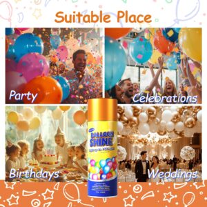 Bezente Balloon Shine Spray - 15 oz High Shine Balloon Spray, Balloon Spray Shine, Waterproof, Long-lasting Antioxidant, Odorless, Instant Shiny Effect for Party Balloons Decorations