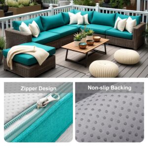 FRZVXCW Custom Bench Cushion, Indoor Furniture Window Seat Cushion with Non-Slip Bottom, Bench Cushions Custom Size, Bench Pad Cushion, Custom Outdoor Cushions, Optional Waterproof Addition Piping