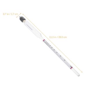 HEMOTON Hydrometer Alcohol Meter Alcohol Proof Tester Distilling Moonshine Alcohol Hydrometer for Proofing Distilled